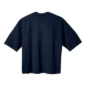 Yeezy Logo 3/4 Sleeve T-shirt - Blue