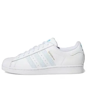 Adidas Superstar Low Top Sneakers - White/blue
