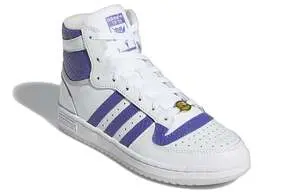 Adidas Top Ten Rb High Top Sneakers - Cloud White/purple/grey One