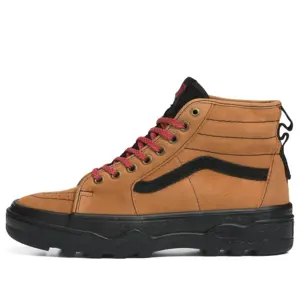 VANS Sk8-hi Hiker Suede Sentry Sneakers - Brown/black/red