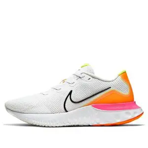Nike Renew Run Athletic Sneakers - White/orange