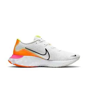 Nike Renew Run Athletic Sneakers - White/orange