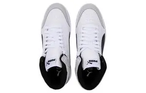 PUMA Shuffle Mid Wtr High Top Sneakers - Whiteblackgray