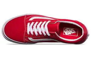 VANS Old Skool Canvas Low Top Sneakers - Red