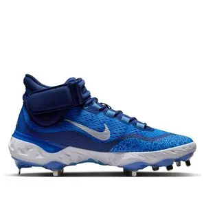 Nike Alpha Huarache Elite 4 Mid Baseball Cleats - Blue