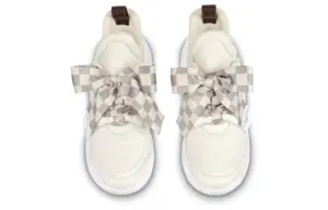 LOUIS VUITTON Archlight 1.0 Sneakers With Plaid Ribbon Detailing - White/brown