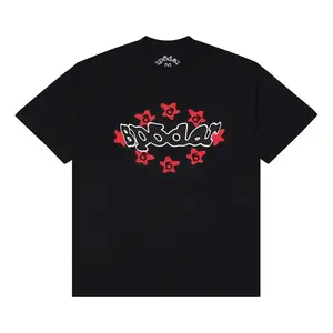 SP5DER Warped T-shirt 'black - Black/red