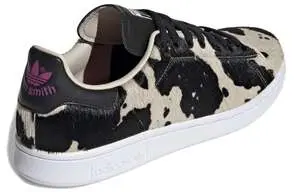 Adidas Stan Smith "fuzzy Cow Print" Sneakers - Black