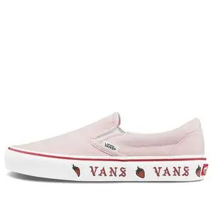 VANS Classic Slip-on Sidewall Print Strawberry Sneakers
