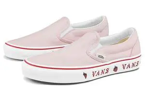 VANS Classic Slip-on Sidewall Print Strawberry Sneakers