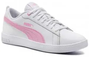 PUMA Smash V2 L Sneakers - White/pink