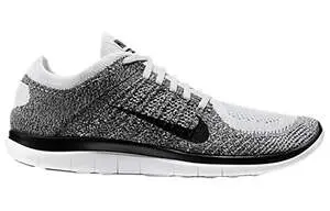 Nike Free 4.0 Flyknit Athletic Sneakers - Black/grey