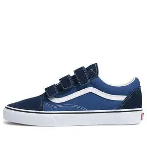 VANS Vans Old Skool Suede Canvas Velcro Low Top Blue