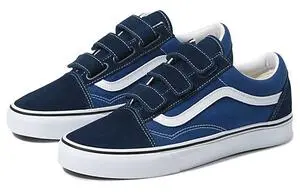 VANS Old Skool Suede Canvas Velcro Low Top - Blue