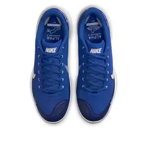 Nike Alpha Huarache Elite 3 Low Baseball Cleats - Blue/white