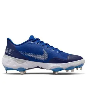Nike Alpha Huarache Elite 3 Low Baseball Cleats - Blue/white