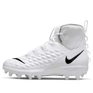 Nike Force Savage Varsity High Top Cleats - White/black