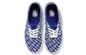 VANS Authentic Low Top Logo Repeat Sneakers - Blue