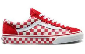 VANS Style 36 Checkerboard Lace-up Sneakers - Red/white