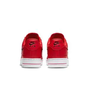 Nike Force 1 '07 Lv8 "cut Out Swoosh University Red" Low Top Sneakers - Red/black
