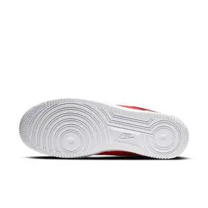 Nike Force 1 '07 Lv8 "cut Out Swoosh University Red" Low Top Sneakers - Red/black