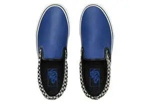 VANS Classic Slip-on Platform "python Checkerboard - Blue/white