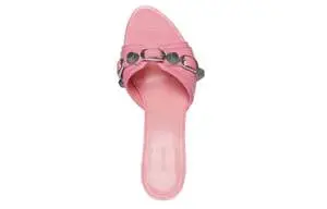 Balenciaga Cagole Heeled Sandals - Pink