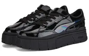 PUMA Mayze Stack Patent Iridescent Sneakers - Black