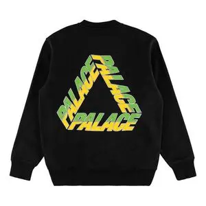 PALACE Split P3 Crew Long Sleeve - Black