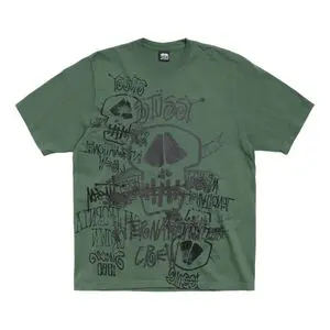 StÜssy Skulls T-shirt Pigment Dyed - Pine