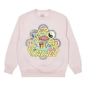 PALACE Bun 5g Crew Sweater - Pink