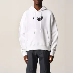 Off-White Logo Print Pullover Hoodie