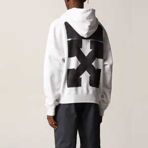 Off-White Logo Print Pullover Hoodie