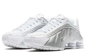 Nike Shox R4 "white Metallic" Sneakers - Silvergrey