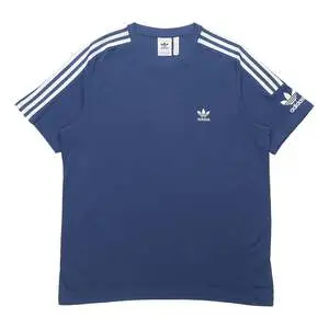 Adidas Originals Tech Tee Logo Printing Short Sleeve - Blue