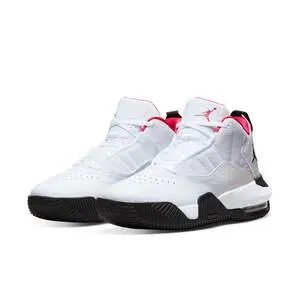 JORDAN Air Stay Loyal High Top Sneakers - White/black/rush Pink