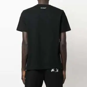 Off-White Chest Printing Short Sleeve Black