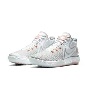 Nike Kd Trey 5 Viii Mid Top Basketball Sneakers - White/orange