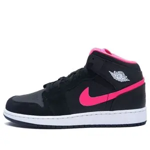JORDAN 1 Retro Mid 'hyper Pink - Black