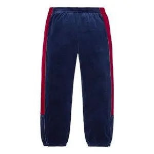 Supreme Fw18 Velour Track Pant - Blue
