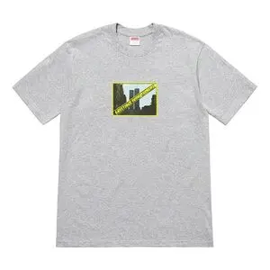 Supreme Ss19 Greetings Tee Printing Short Sleeve Gray - Grey