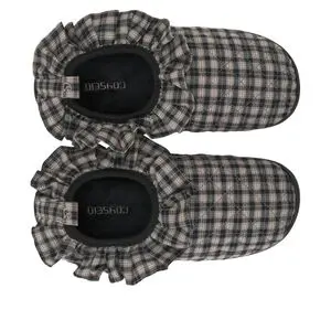 SUBU X Coyseio Fluff Check Padded Slippers