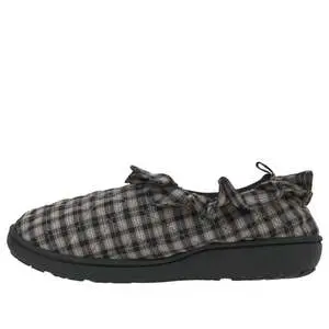 SUBU X Coyseio Fluff Check Padded Slippers - Check Brown