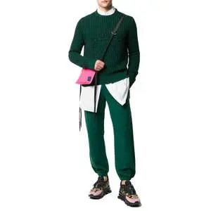 Off-White Logo Stripe Knit Sweater