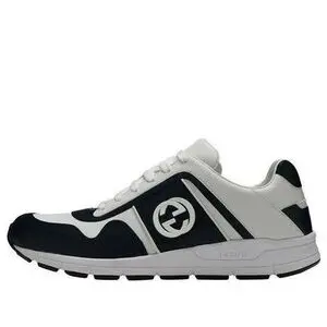 Gucci Leather Low Top Sneakers - Black/black