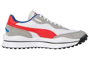 PUMA Style Rider Play On Sd Mesh Sneakers - Gray/red/blue