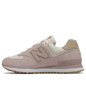 NEW BALANCE 574 Low Top Lace-up Sneakers - Gray/pink