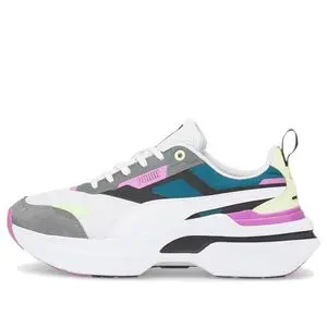 PUMA Kosmo Rider Bright Casual Low Top Sneakers - White/blue/red