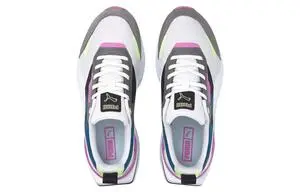 PUMA Kosmo Rider Bright Casual Low Top Sneakers - White/blue/red