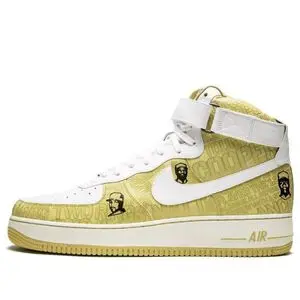 Nike Force 1 Lux Hi '07 "players" High Top Sneakers - Gold